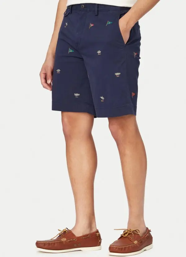 Polo Ralph Lauren Embroidered Cotton Shorts