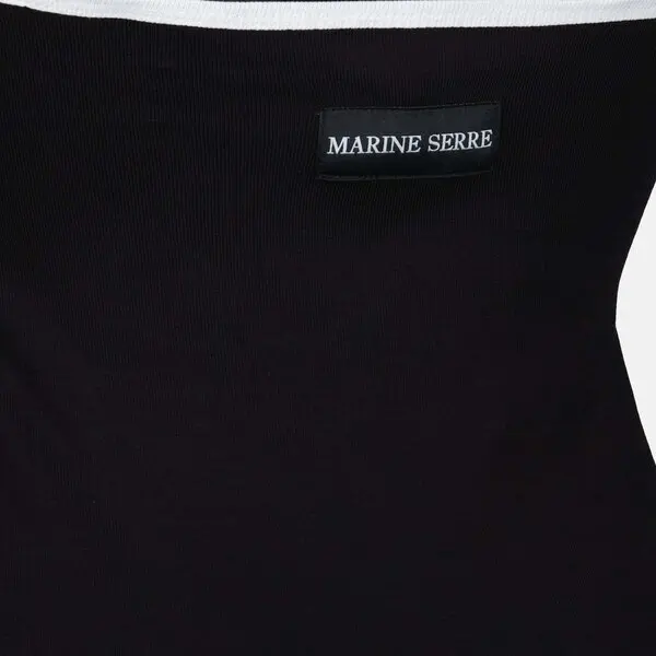 MARINE SERRE Moon Logo Halter Neck Jersey Tank Top