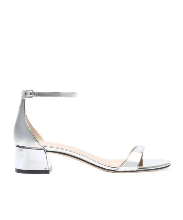 STUART WEITZMAN Nudist Block - Silver