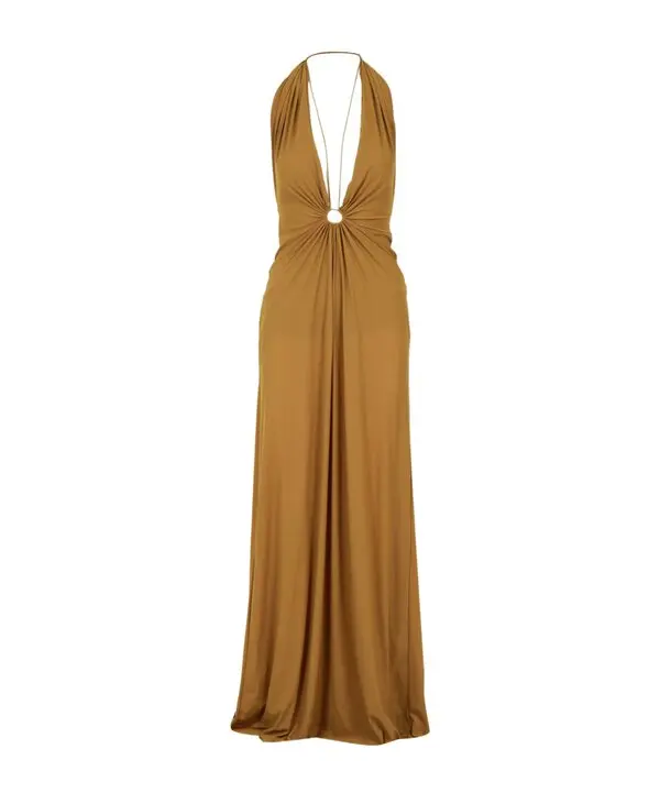 AMAZUIN V-neck Sleeveless Dress