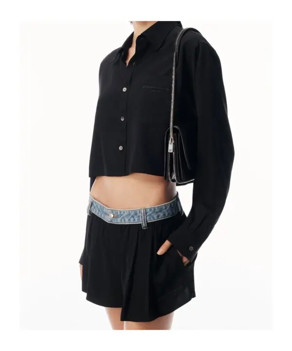 Alexander Wang Cropped Button-down Shirt