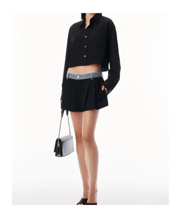 Alexander Wang Cropped Button-down Shirt