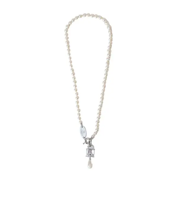 VIVIENNE WESTWOOD Celestia Small Pendant Necklace - White