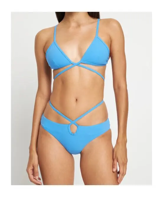 Christopher Esber Wrapped Tie Lycra Bikini Top