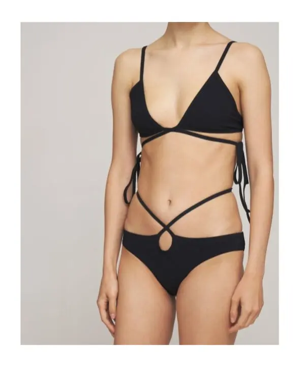 Christopher Esber Wrapped Tie Lycra Bikini Top