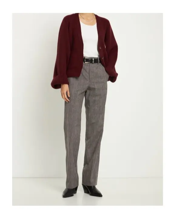 Isabel Marant Étoile Olympe Wool Blend Straight Pants