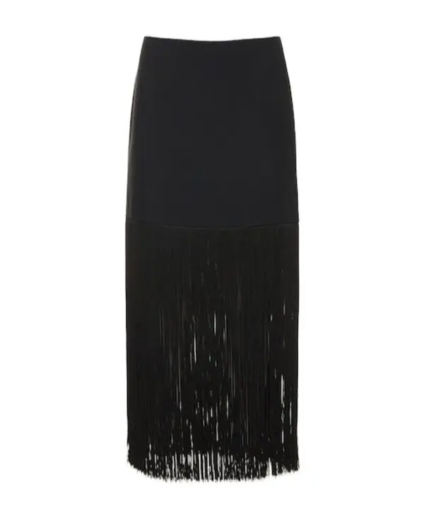 Michael Kors Crepe Tassel Mini Skirt