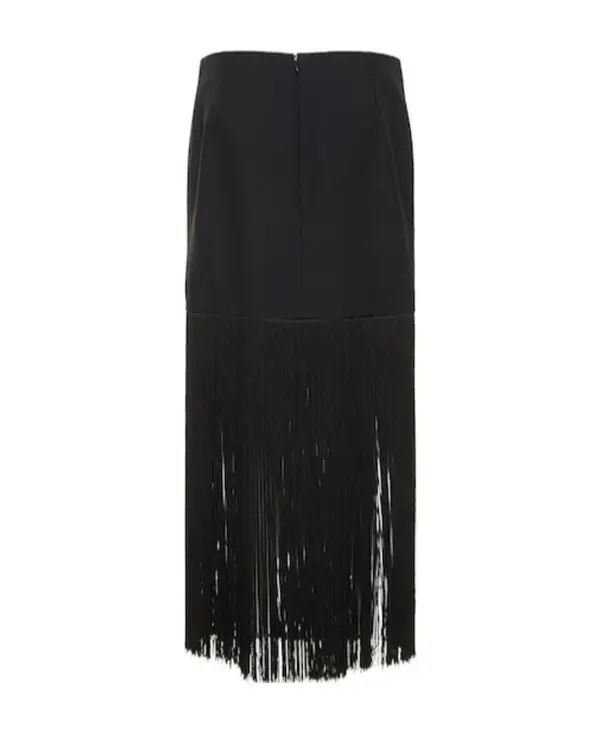 Michael Kors Crepe Tassel Mini Skirt