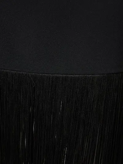 Michael Kors Crepe Tassel Mini Skirt