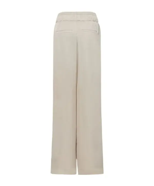 Brunello Cucinelli Satin Wide Leg Pajama Pants