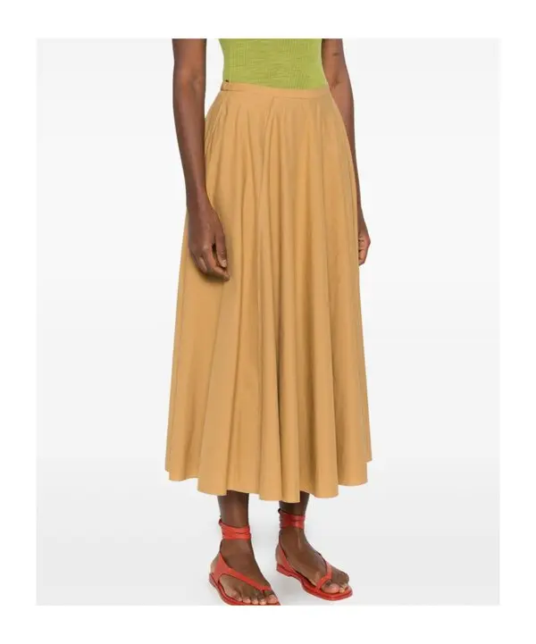 FORTE_FORTE Paneled Poplin Skirt