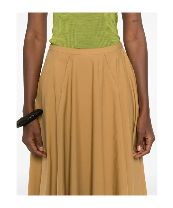FORTE_FORTE Paneled Poplin Skirt