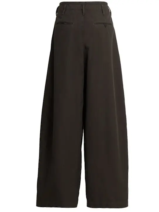 LEMAIRE Wide Leg Cotton Chino Pants