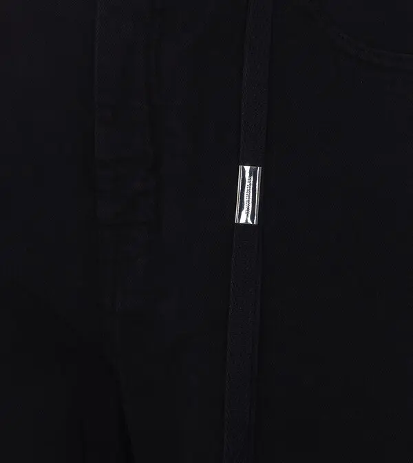 ANN DEMEULEMEESTER Modest 5 Pockets Relaxed Flared Trousers - Black