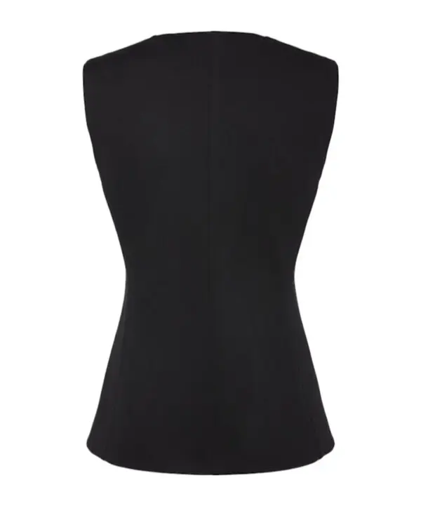 Max Mara Fornovo Viscose Blend Jersey Vest - Black