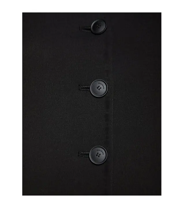 Max Mara Fornovo Viscose Blend Jersey Vest - Black