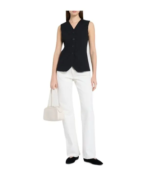 Max Mara Fornovo Viscose Blend Jersey Vest - Black