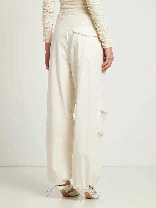 DION LEE Cotton Twill Parachute Cargo Pants