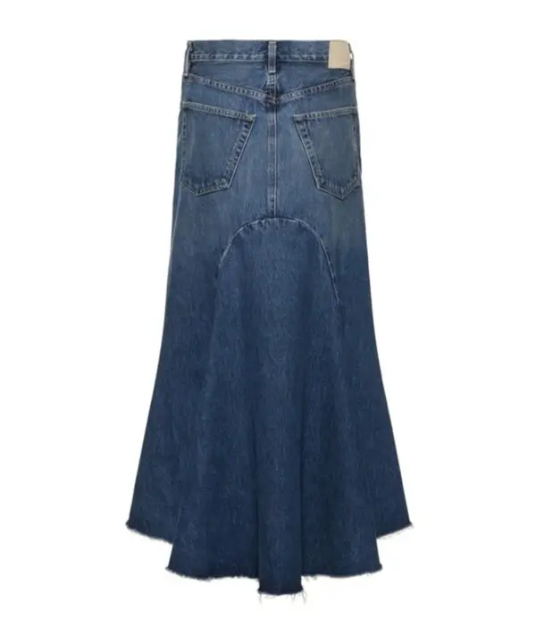 Citizens Of Humanity Mina Flared Denim Midi Skirt