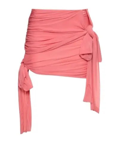 Blumarine Draped Jersey Mini Skirt - Pink