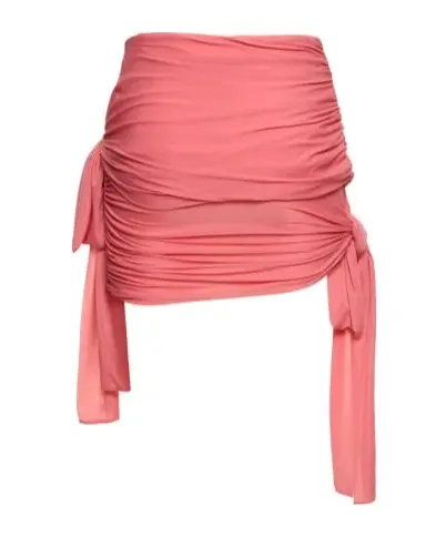 Blumarine Draped Jersey Mini Skirt
