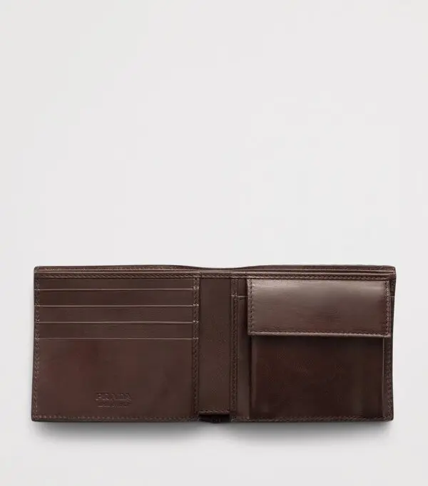 Prada Leather Woven Wallet