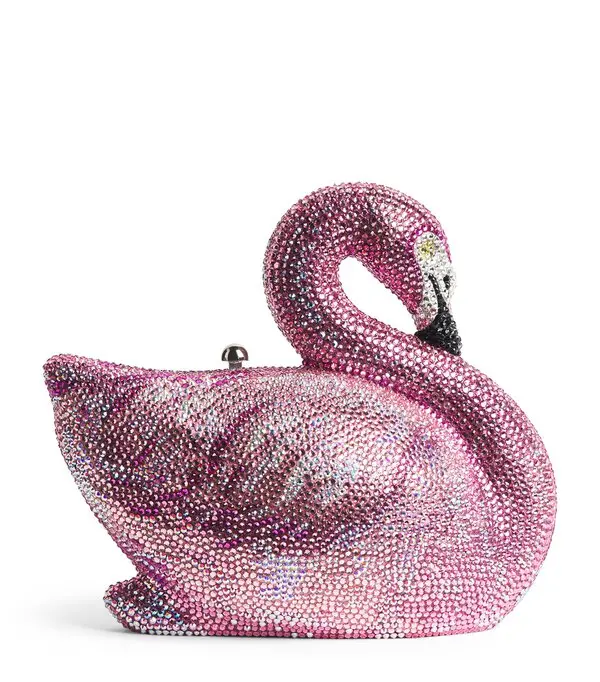 Judith Leiber Crystal Flamingo Clutch Bag