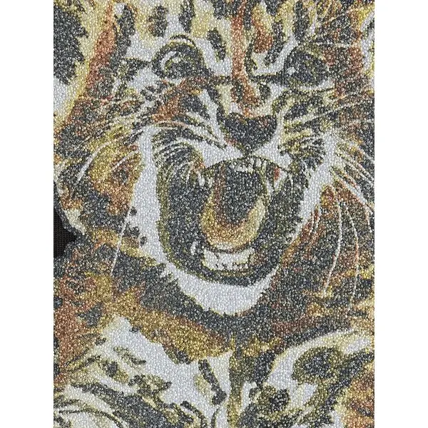 GANNI Graphic Tiger Motif Organic Cotton T-shirt - Gray