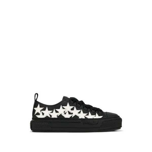 Amiri Low-top Sneakers With Star Patch Detail - Black