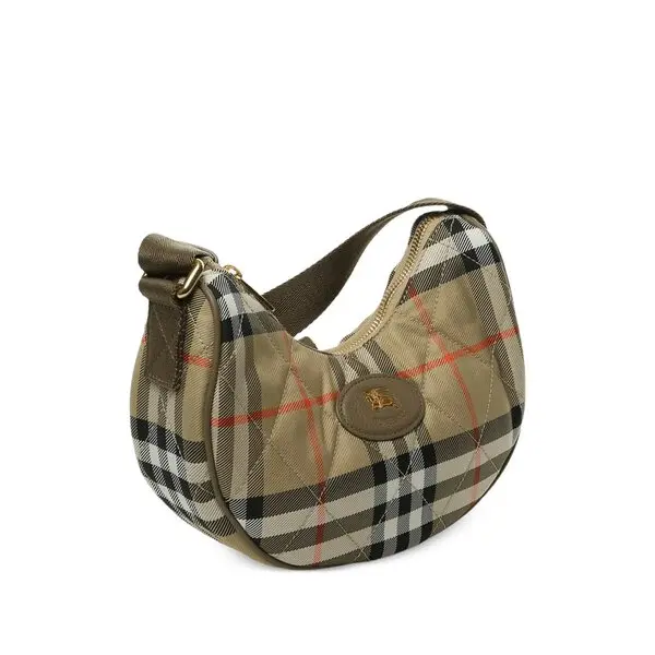 Burberry Quilted Check Pattern Shoulder Bag - Multicolor