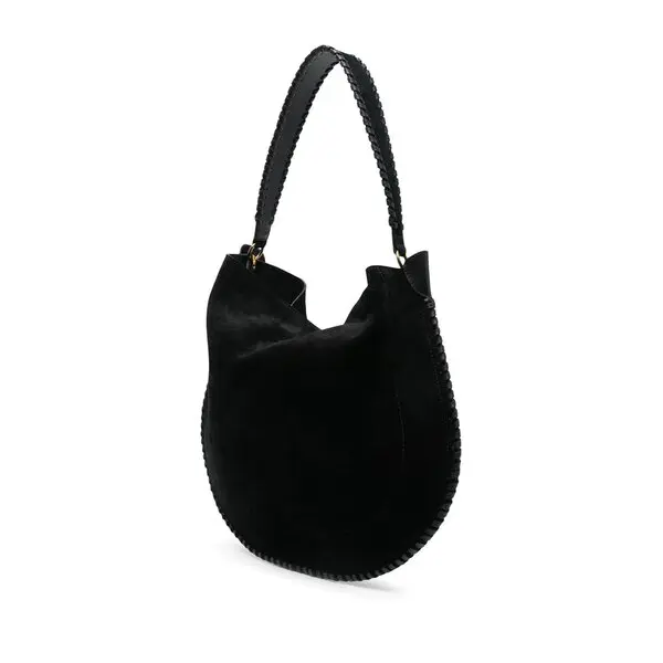 Isabel Marant Étoile Suede Shoulder Bag With Whipstitch Trim - Multicolor
