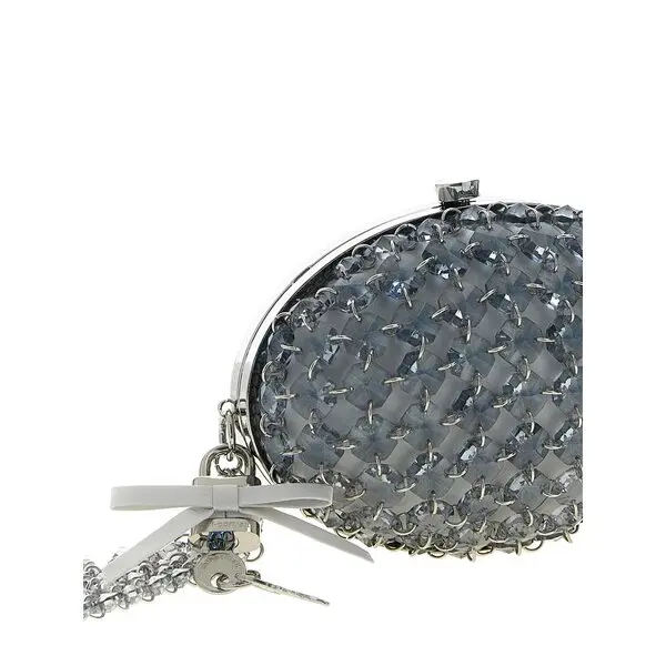 SELF-PORTRAIT Crystal Embellished Clutch Bag