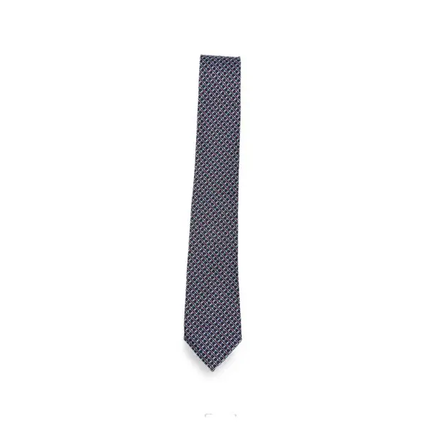 FERRAGAMO Printed Neck Tie - Blue