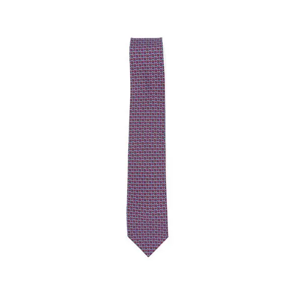 FERRAGAMO Printed Neck Tie - Blue