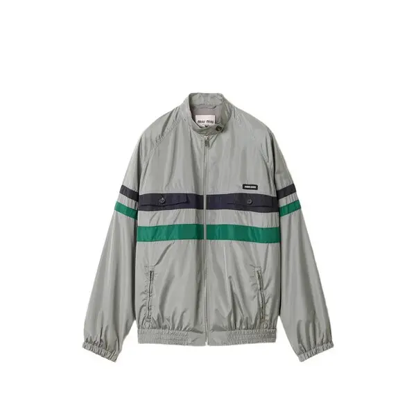 Miu Miu Grey Jackets Bomber Jackets