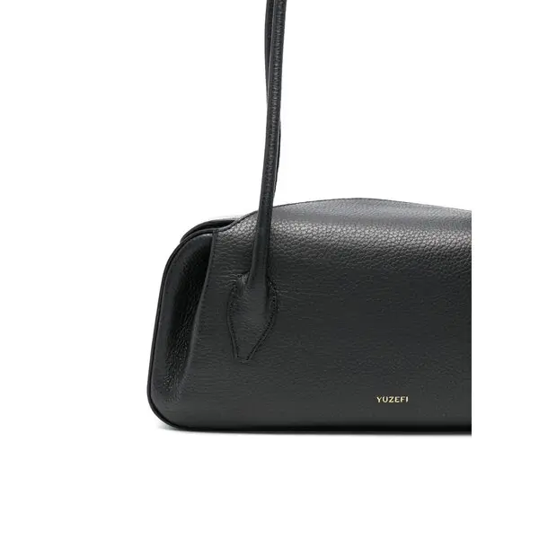 Yuzefi Leather Shoulder Bag - Black
