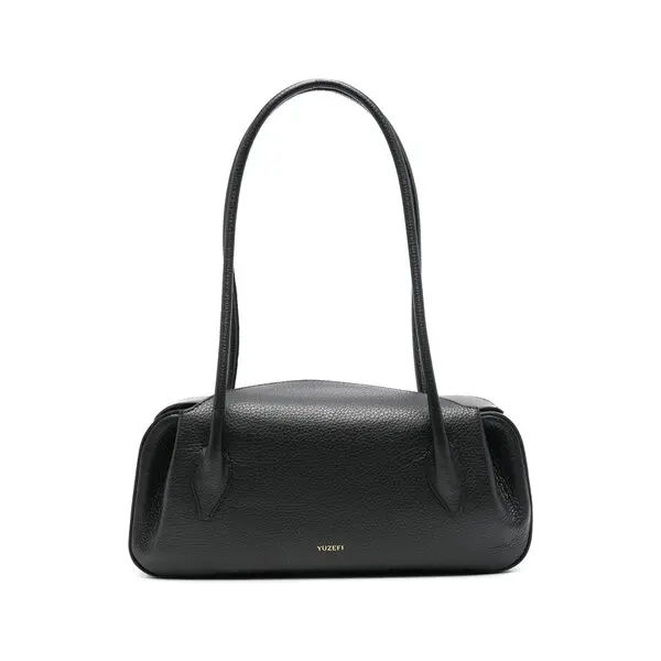Yuzefi Leather Shoulder Bag - Black