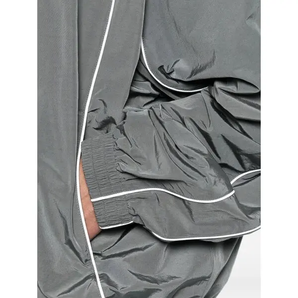 Balenciaga Grey Cotton And Polyamide Zip-up Jacket - Gray