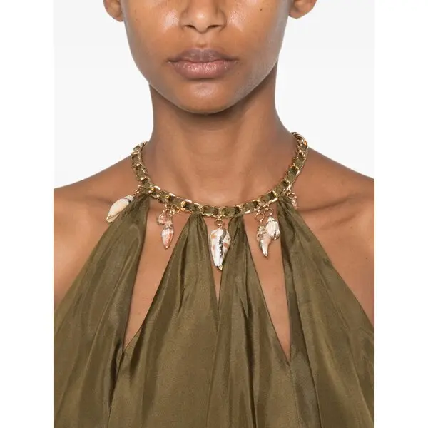 Zimmermann Halterneck Blouse - Green