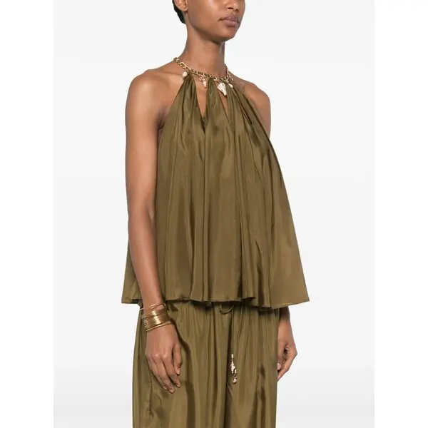 Zimmermann Halterneck Blouse - Green