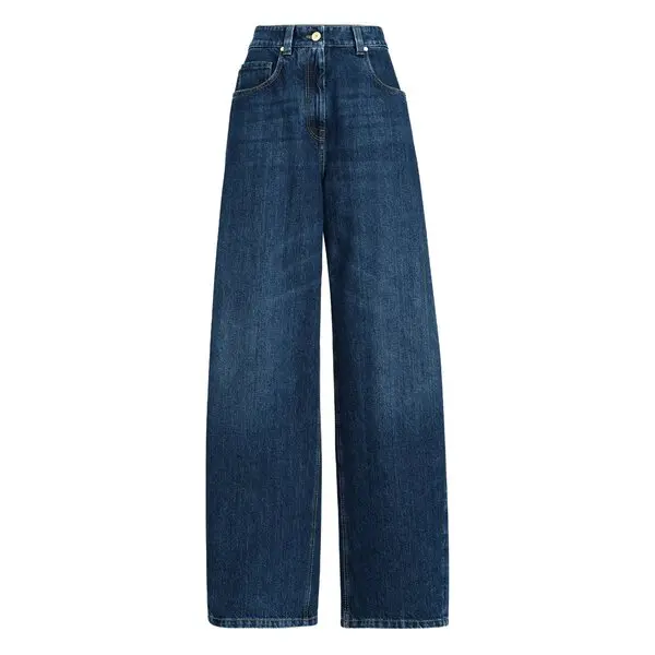 Brunello Cucinelli Wide-leg Denim Jeans - Blue