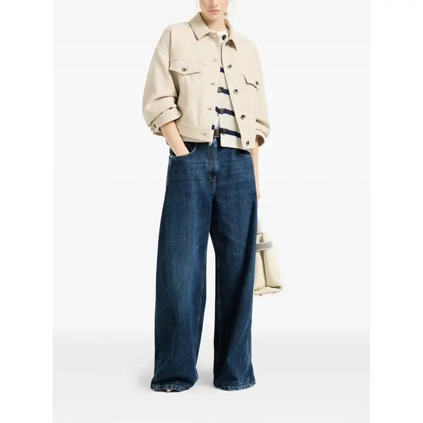 Brunello Cucinelli Wide-leg Denim Jeans - Blue