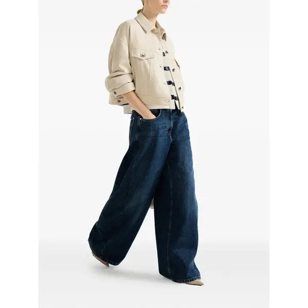 Brunello Cucinelli Wide-leg Denim Jeans - Blue