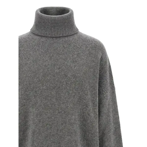 Brunello Cucinelli Grey Cashmere Roll Neck Jumper - Gray