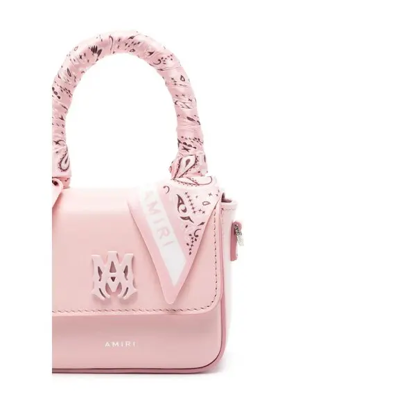Amiri Calf Leather Monogram Tote Bag