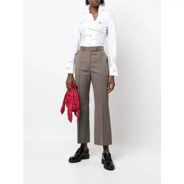 VIVIENNE WESTWOOD Cotton Draped Shirt - White