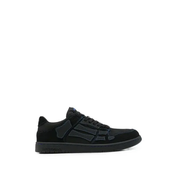 Amiri Low-top Sneakers With Perforated Toebox And Lace-up Fastening - Black