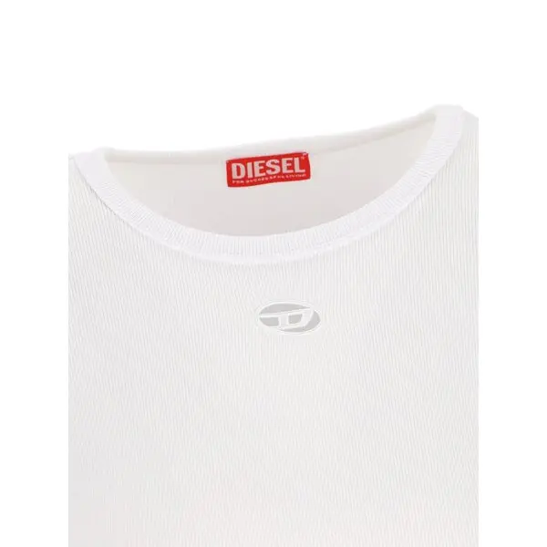 DIESEL® Ribbed Logo Detail T-shirt