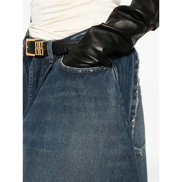 Balenciaga Denim Wide-leg Jeans - Blue