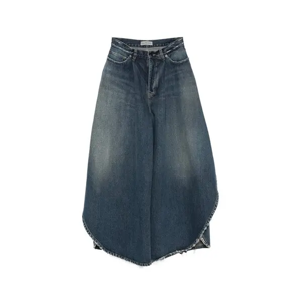 Balenciaga Denim Wide-leg Jeans - Blue